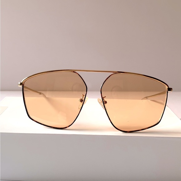 Accessories | Golden Aviator Banbe X Eden Sunglasses | Poshmark